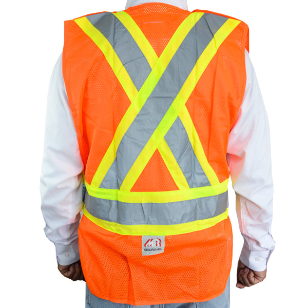 Chaleco Ejecutivo Súper Visibilidad Ajustable SR1034 MR Seguridad – Safety Mart Mx