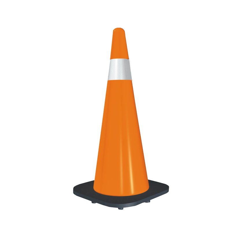 Cono Naranja Con 1 Reflejante Superflexible Multiseñal – Safety Mart Mx